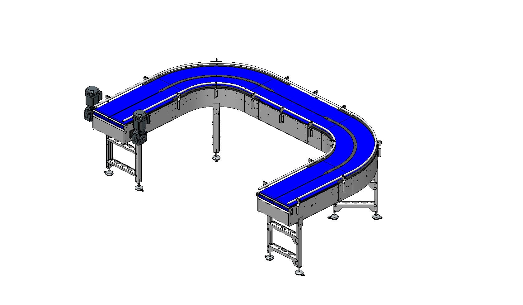 Compact Curved Conveyor – Tight Turns, Smooth Flow | Polyketting