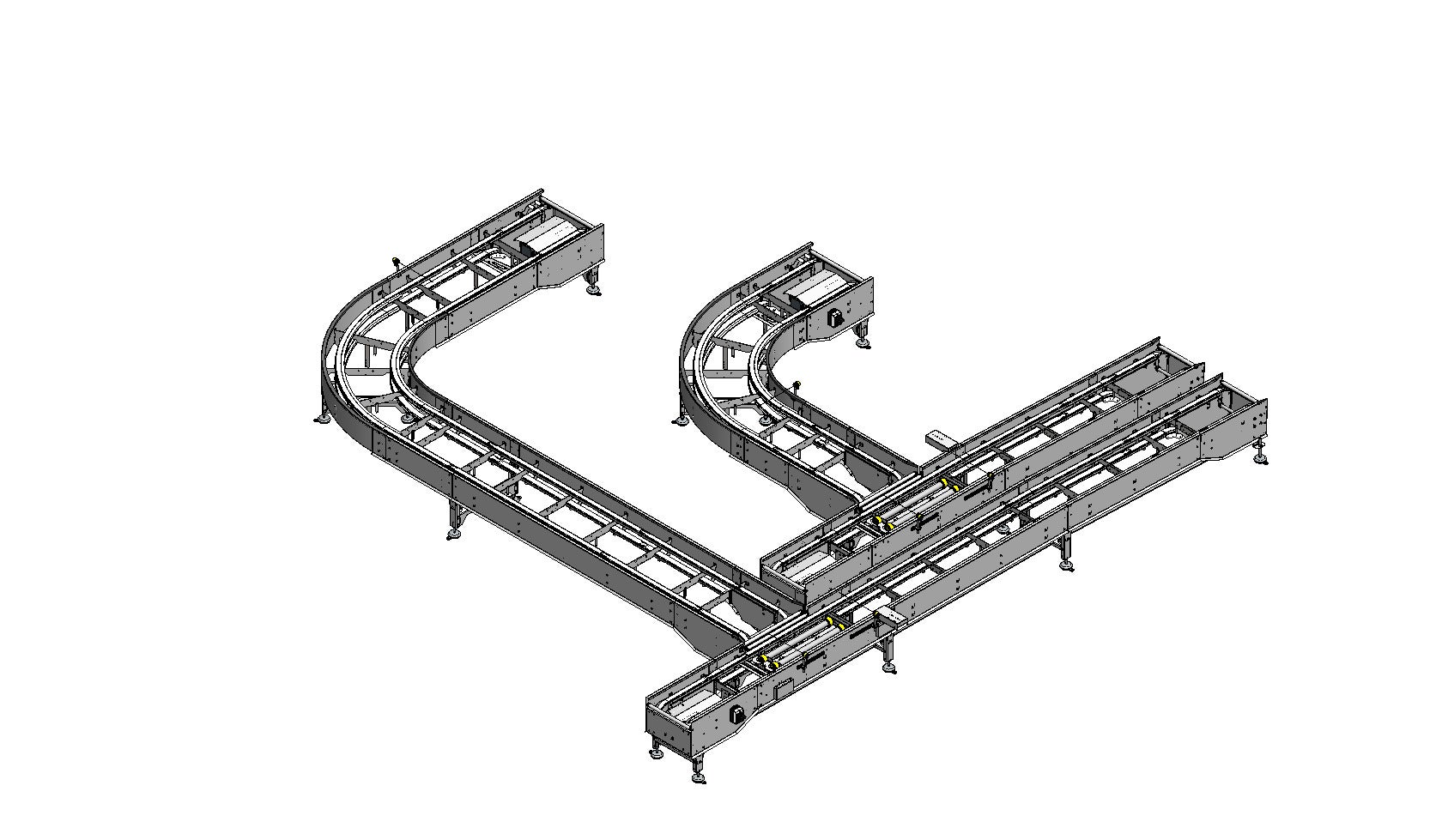 Twin Chain Conveyor – Secure, Smooth Crate Transport | Polyketting